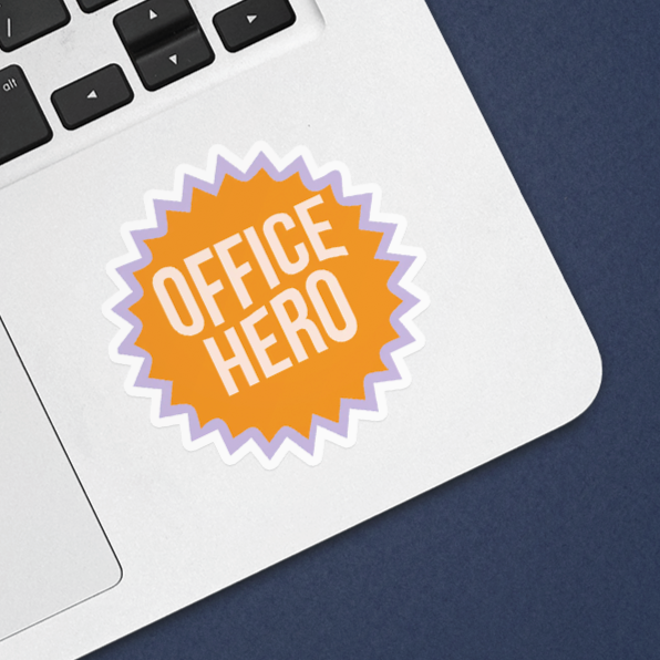 Office Hero Sticker – Happy Box