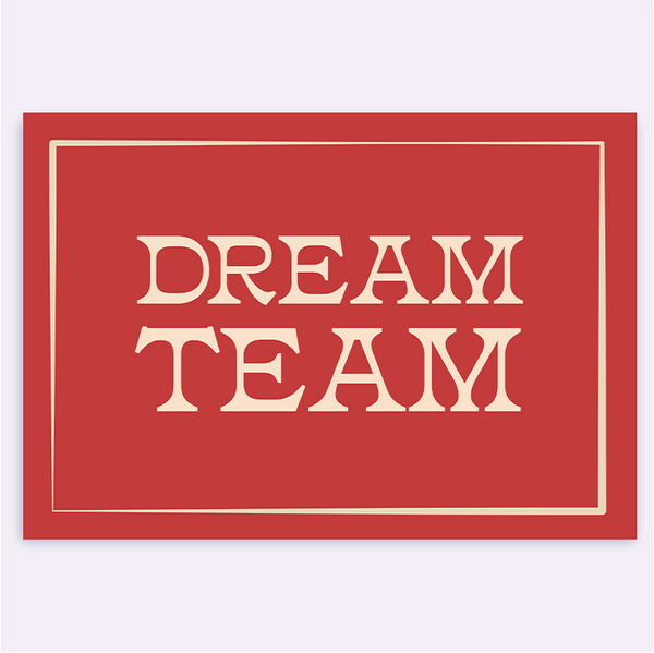 Red Dream Team Card – Happy Box