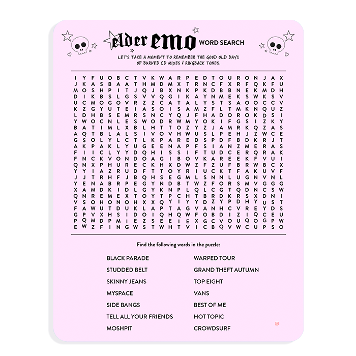 Emo Word Search – Happy Box