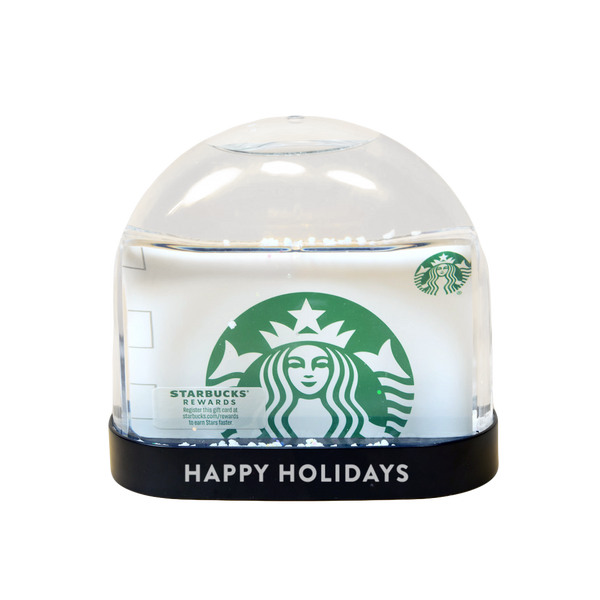 Snowglobe Photo Frame with $10 Starbucks Gift Card – Happy Box