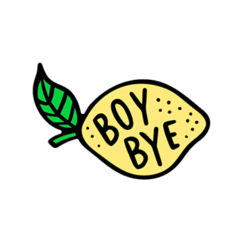 Boy Bye Sticker – Happy Box